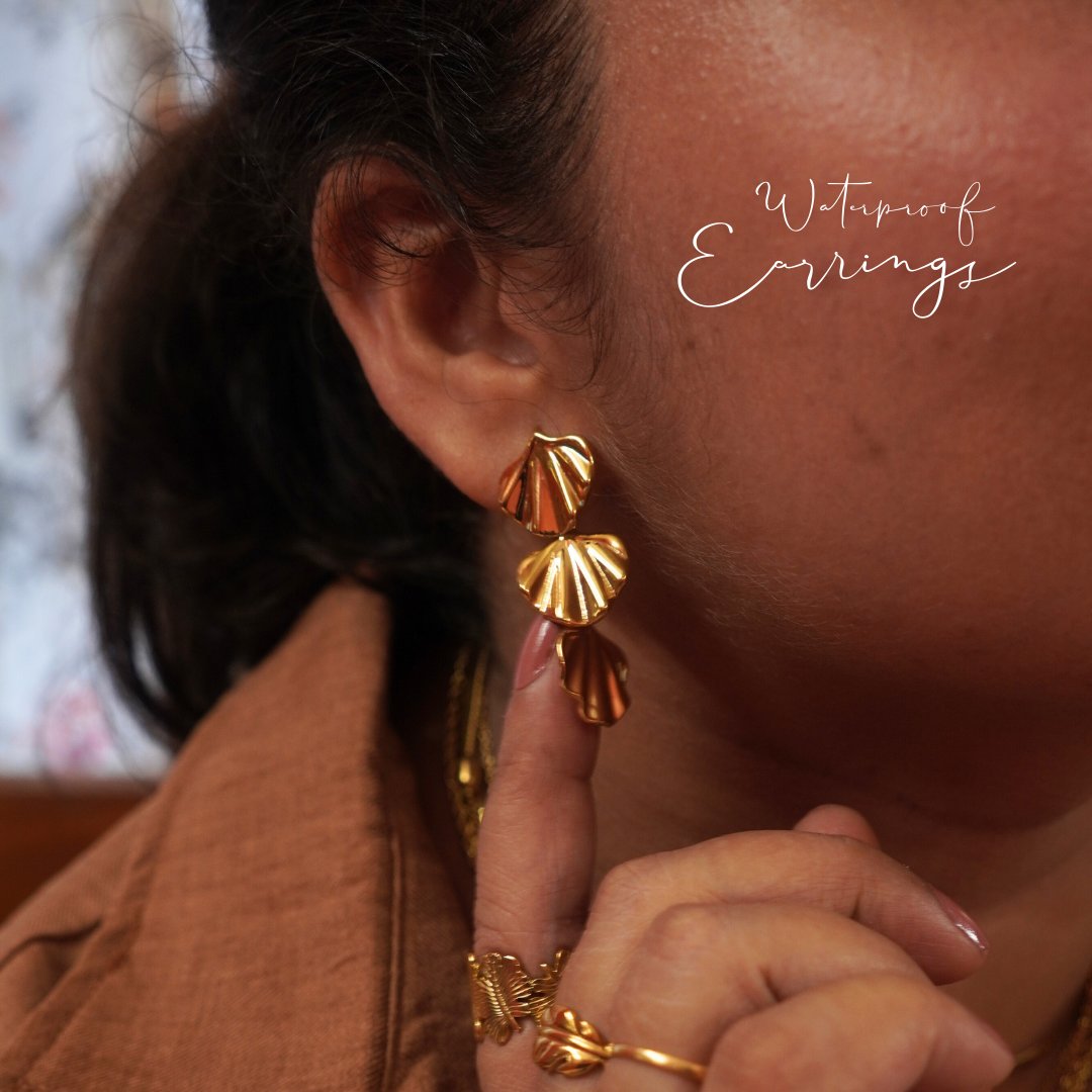 Anti Tarnish Gold Plated Earrings | Waterproof – StyleBuzz